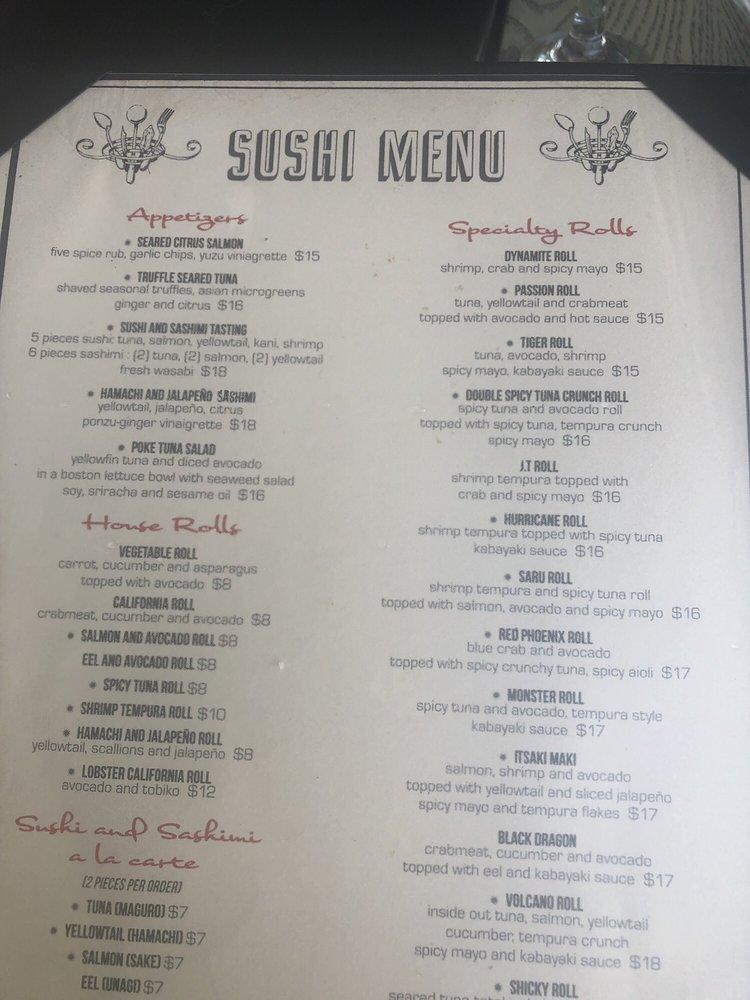 Menu at Mill Pond House steakhouse, Centerport