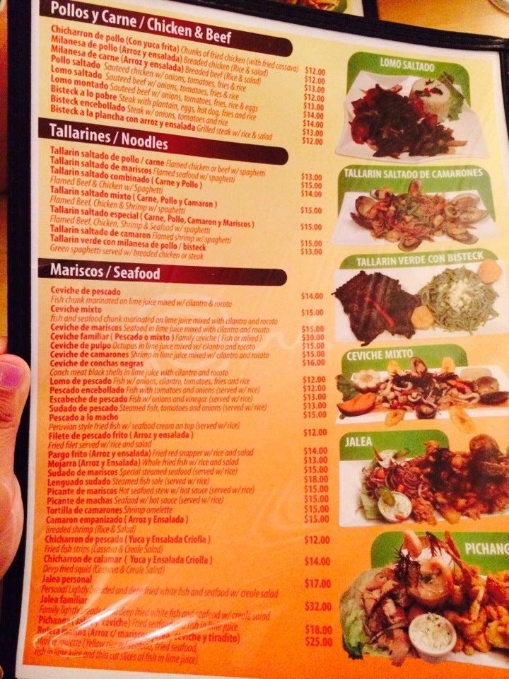 Menu at Don Pepe Peruvian restaurant, Freehold, 32 W Main St