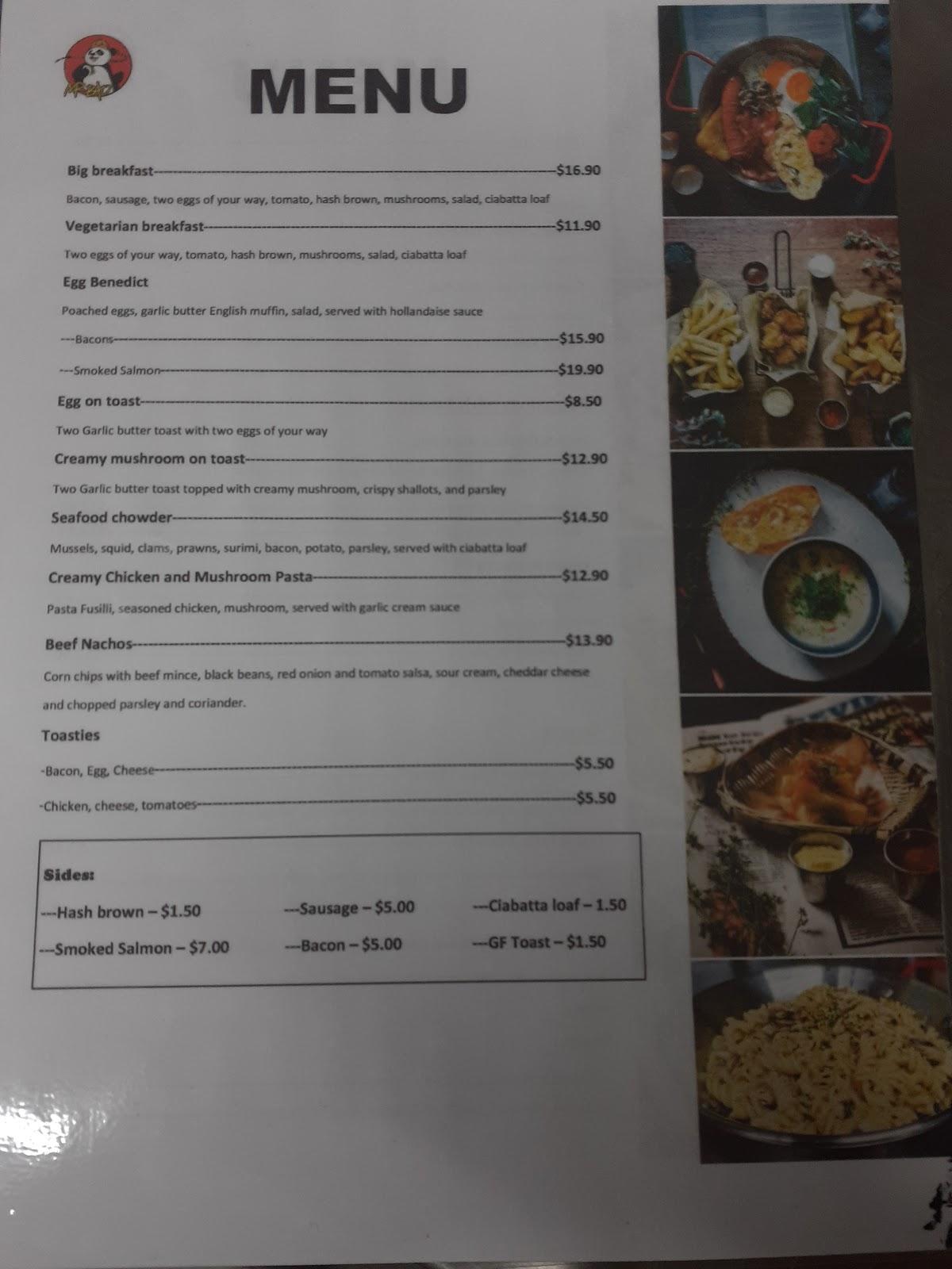 Menu at Mr.Bao Hamilton restaurant, Hamilton