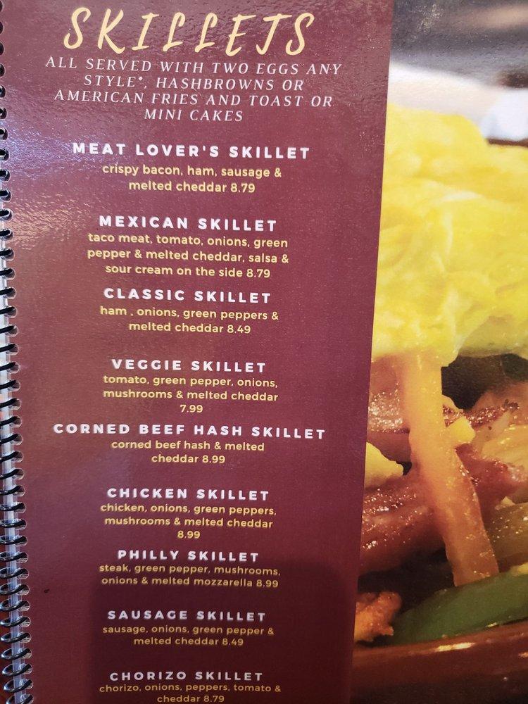 Menu at The Café at Bellevue restaurant, Bellevue