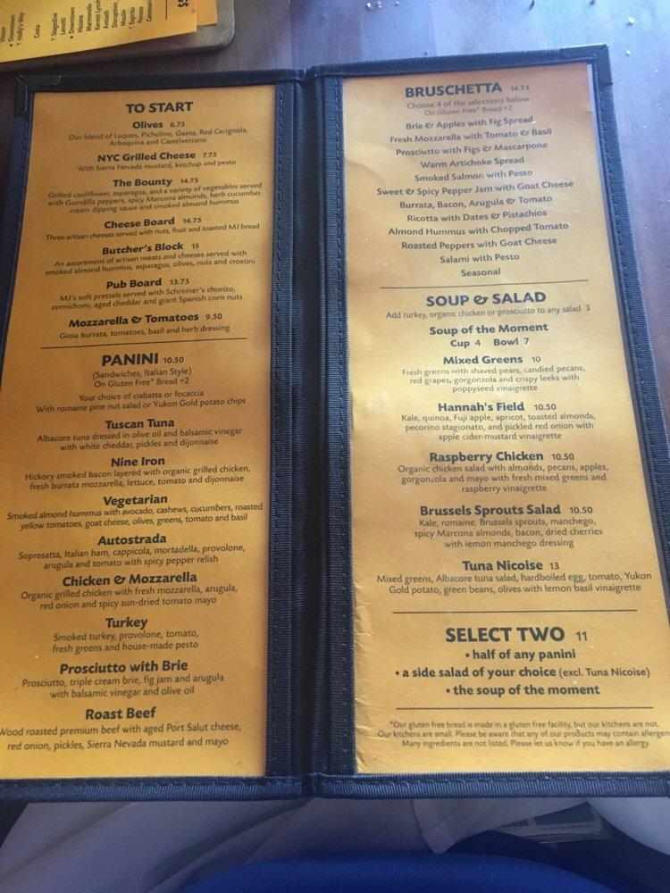 Menu at Postino Central pub & bar, Phoenix, N Central Ave