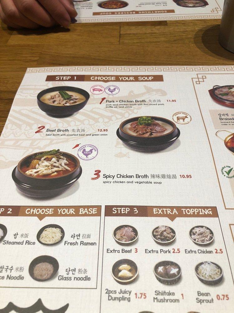 Carta del restaurante Jin Cook - Authentic Korean Soul Food, Glendale