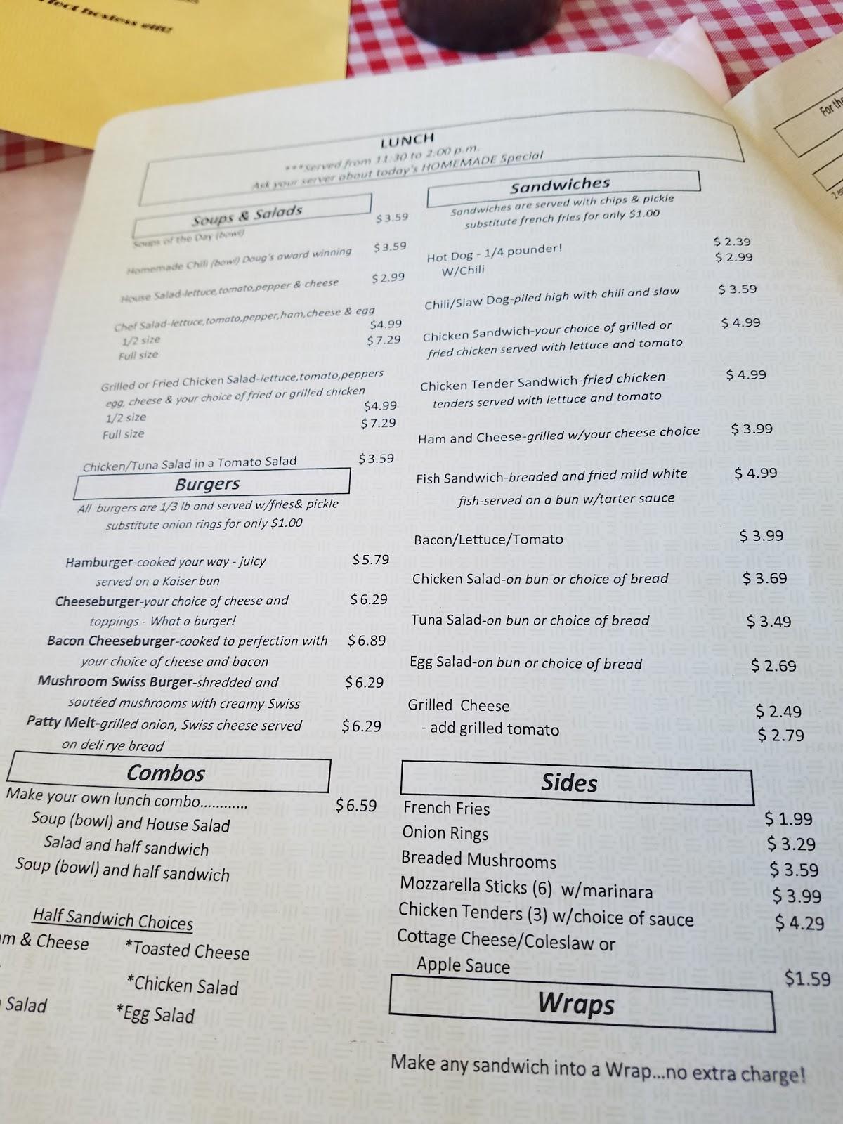Menu at The Little Pie Shop & Cafe, Ashtabula, Lake Rd W