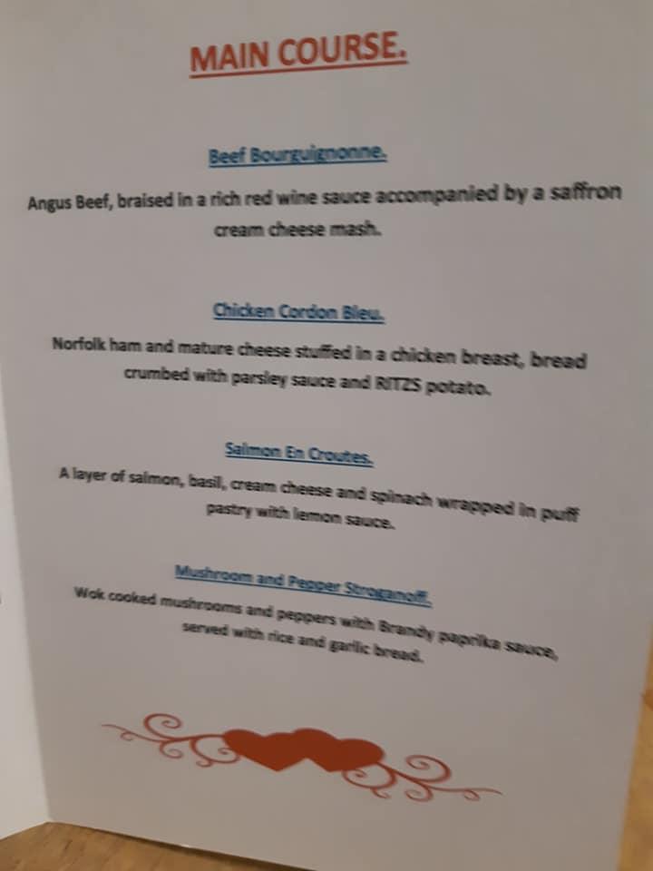 Menu at Barley Mow Inn, Chester-le-Street, Durham Rd