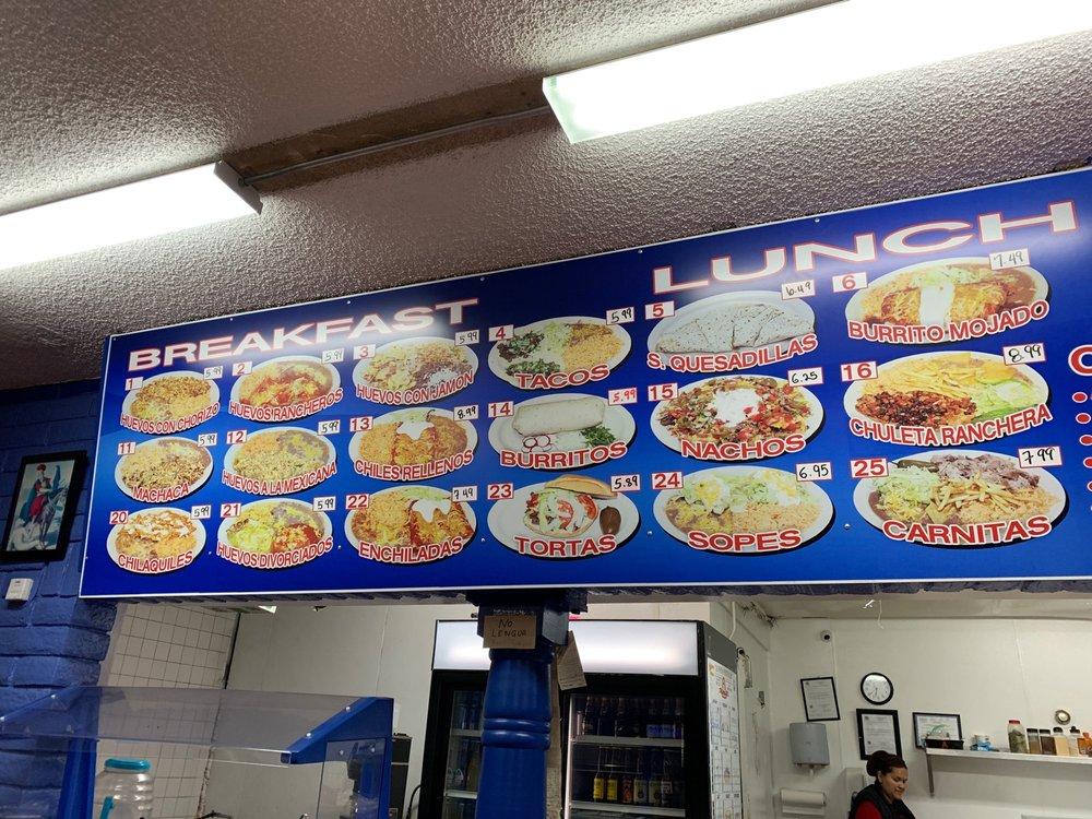 Menu at Playa Azul Méxican Restaurant, Carson City