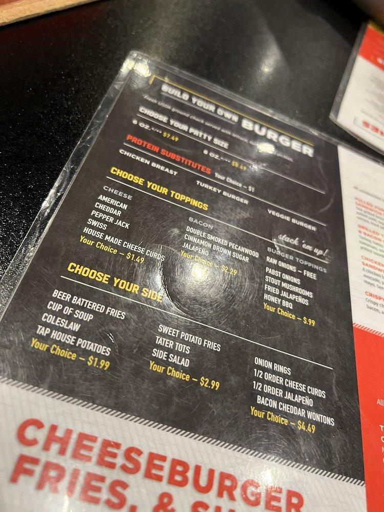 Menu at Boulder Tap House pub & bar, St. Cloud