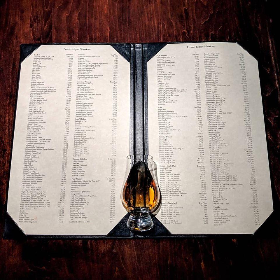 Menu at The Immigrant Restaurant, Kohler