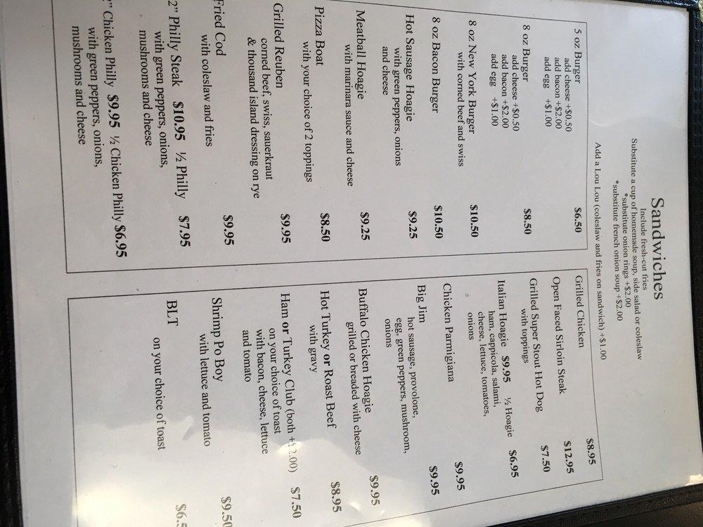 Menu at Ma and Pop's Country Kitchen restaurant, Bethel Park