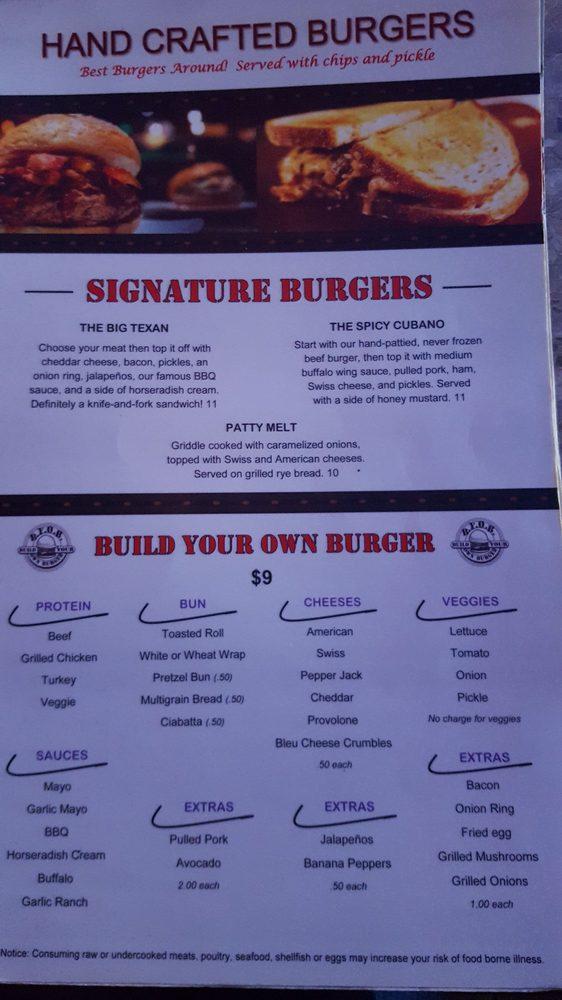 Menu at The Fairview Tavern pub & bar, Cleveland, Lorain Rd