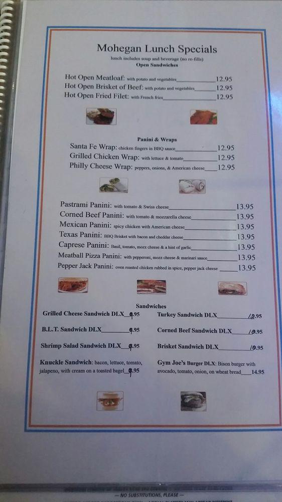 Menu at Mohegan Diner restaurant, Mohegan Lake, E Main St