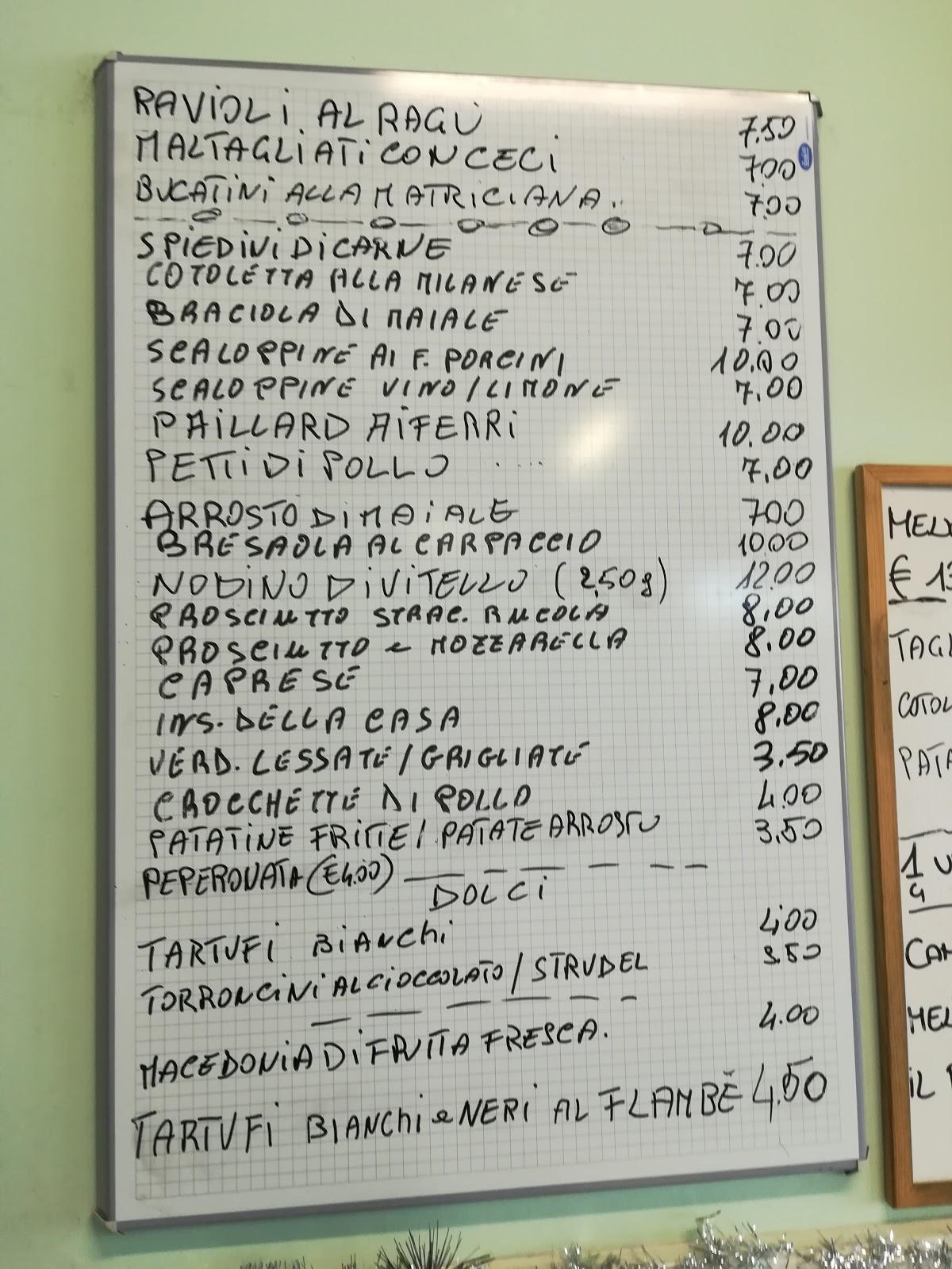Menu da La Rotonda pub & bar, Rimini