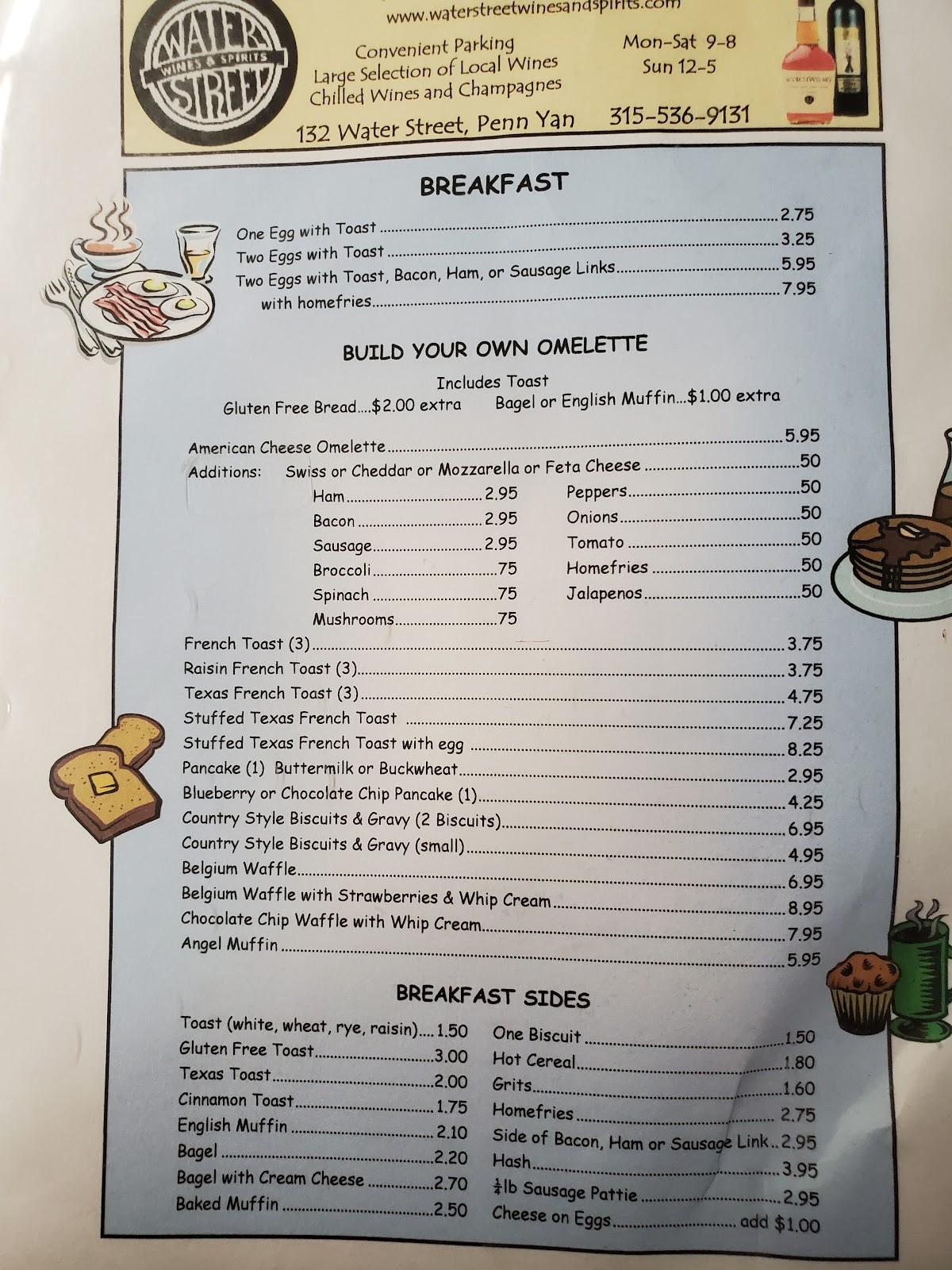 Menu at Angel's Family Restaurant, Penn Yan