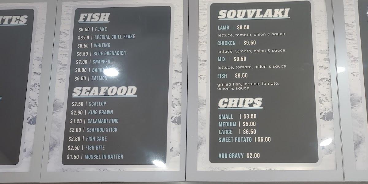 Menu at Broadway Fish & Chips Shop restaurant, Reservoir