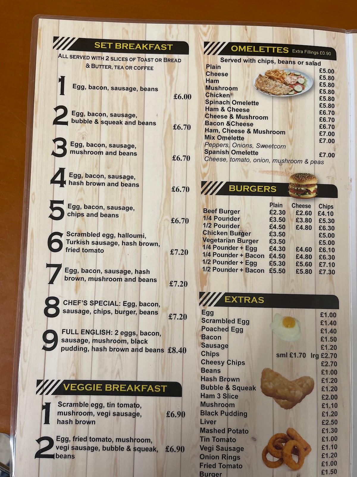 Menu at Hitchin Kitchen Cafe, Hitchin