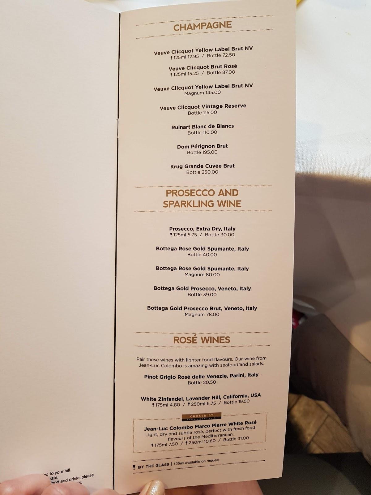 Menu at Marco Pierre White Steakhouse Bar & Grill Hull, Hull