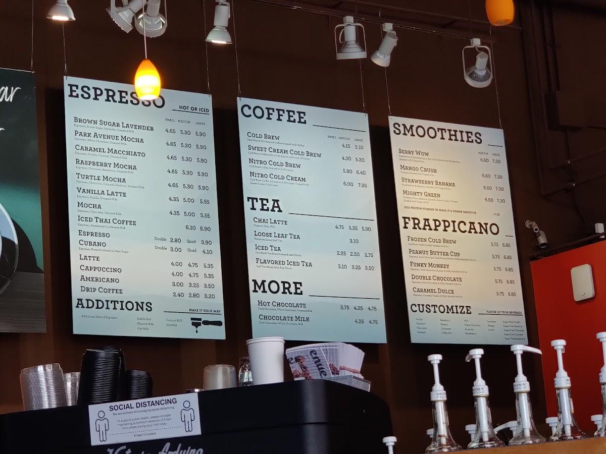 Menu at Park Avenue Coffee - 10th Street desserts, St. Louis, 417 N 10th St