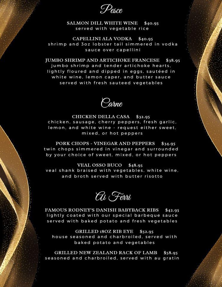 Menu at Vesuvio Restaurant, Hensonville, 49 Co Rd 65