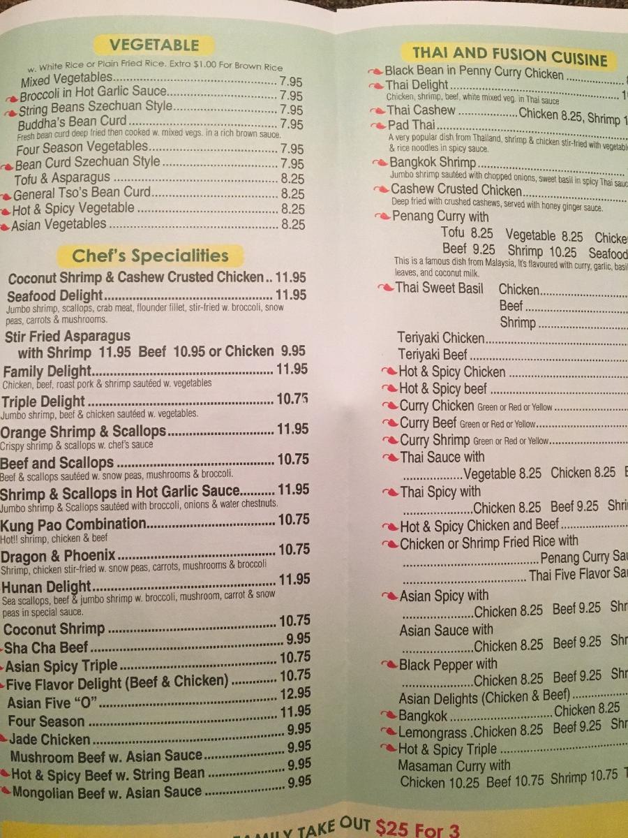 Menu at Asian Kitchen restaurant, Latrobe, Sharky's Drive B