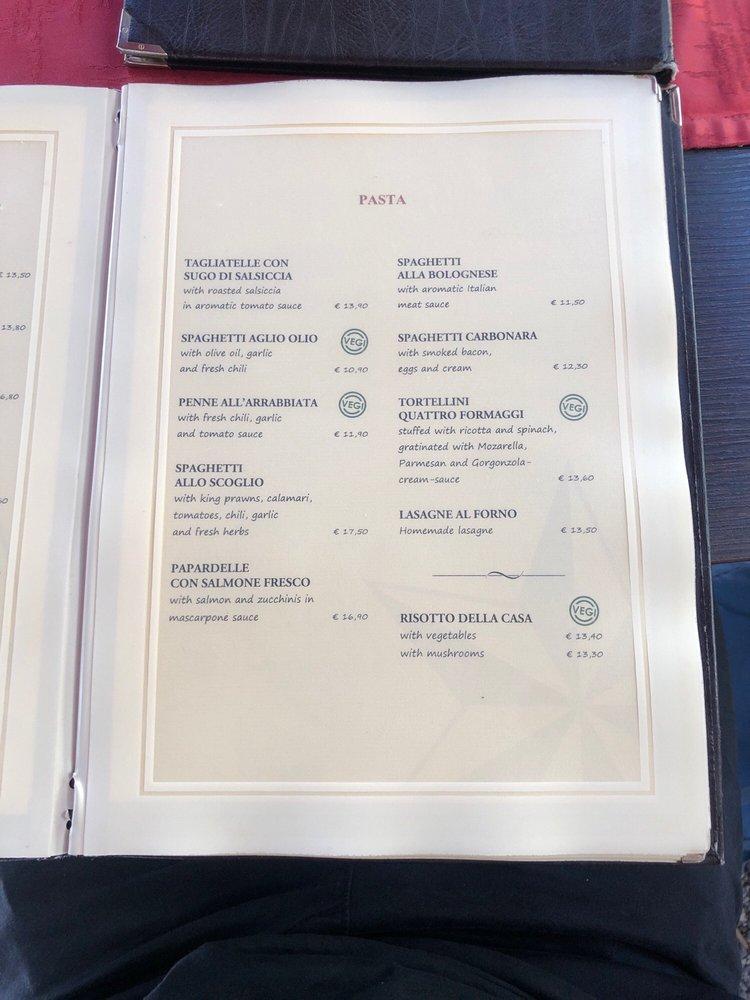 Speisekarte von Trattoria La Stella pizza, Salzburg