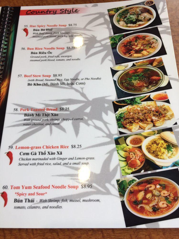 Menu at Blooming Vietnamese Cuisine restaurant, Cerritos