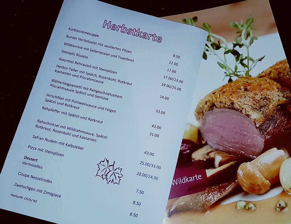 Carta de Restaurant Pizzeria Krone Baar, Baar