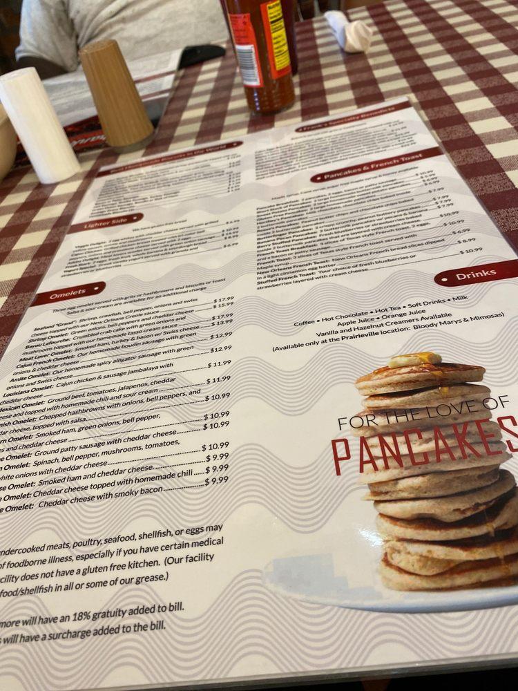 Menu at Frank's Restaurant, Baton Rouge, Airline Hwy