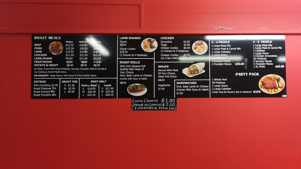 Carta del restaurante Hot Roast Meals Leamington, Cambridge