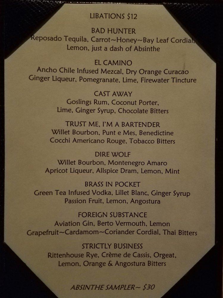 Menu at Bite Restaurant, Incline Village