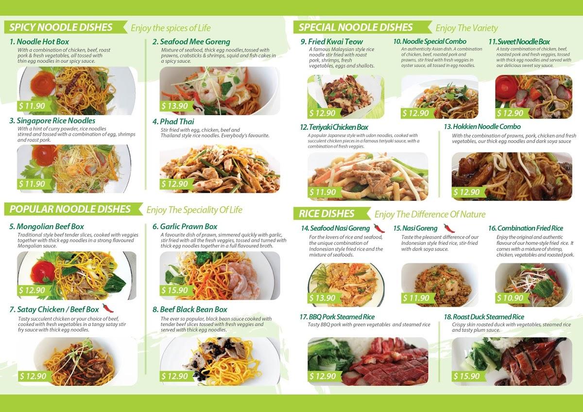 Menu at DancinWok & Sushi Master restaurant, Cooloongup