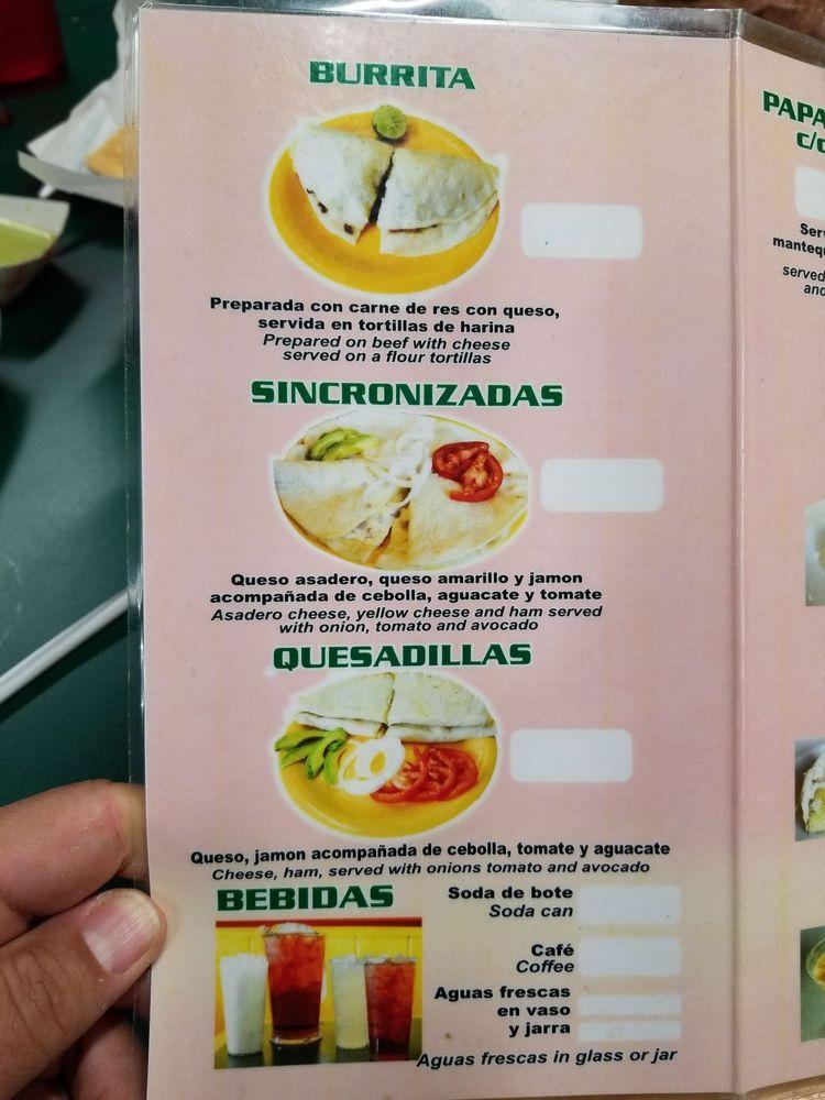 Menu at El Cometa - Taqueria El Autentico Taco Mexicano restaurant, El ...