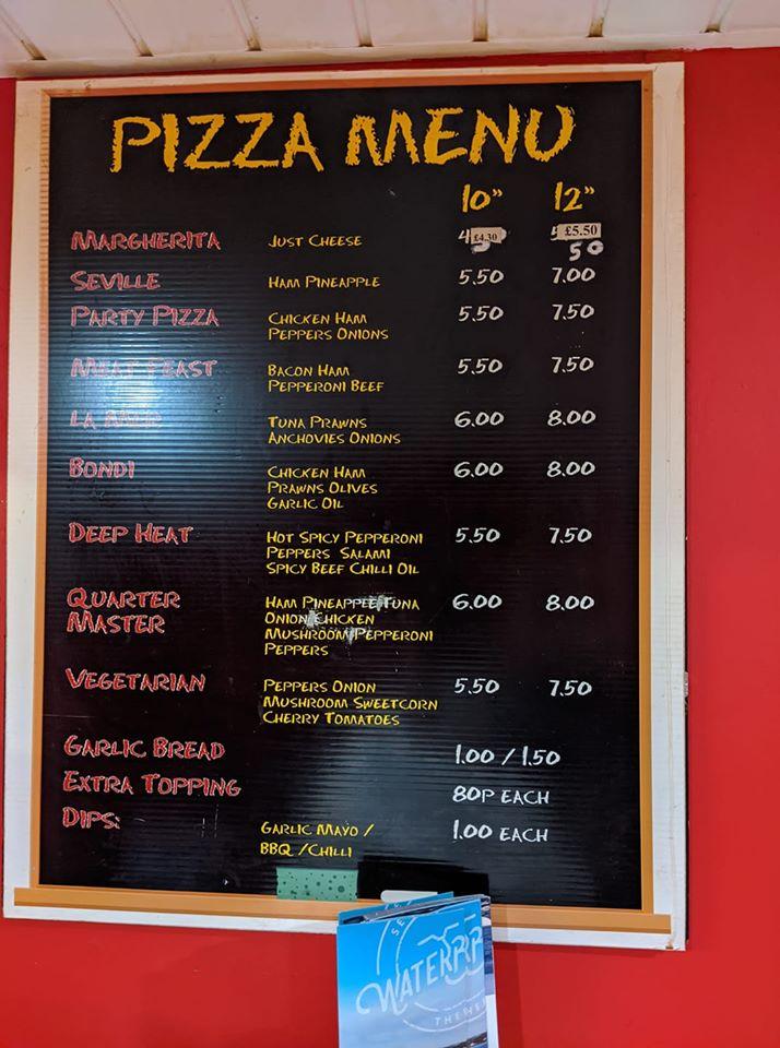 Menu at Pizza Haven fast food, Ballycastle