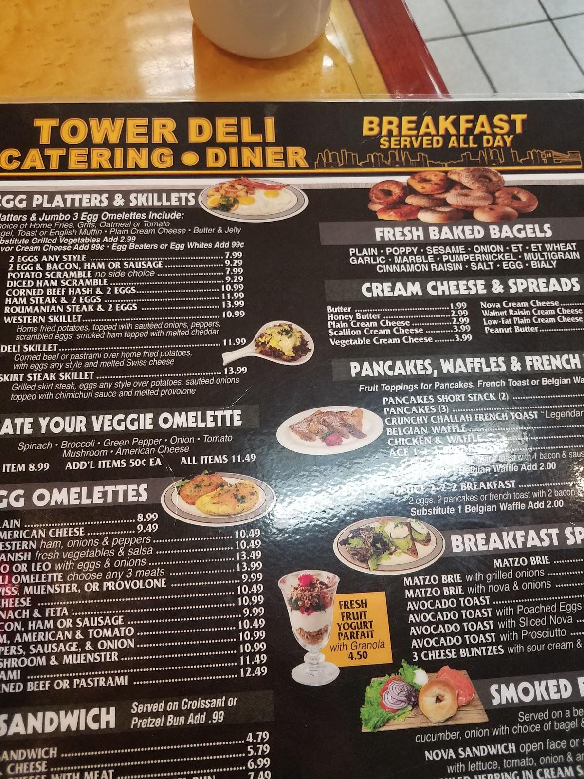 Menu at Tower Deli and Diner restaurant, Davie, S University Dr