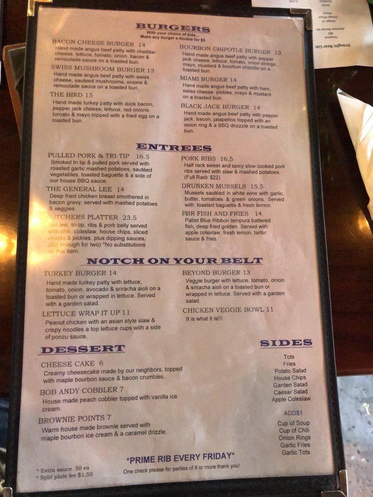 Menu at The Twisted Pig Bar and Grill, Modesto
