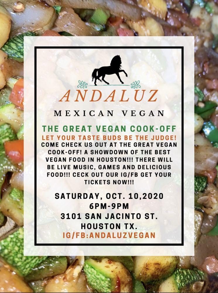 Menu at Andaluz restaurant, Houston