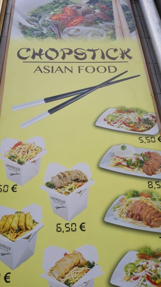 Menu at Chopstick Asian Food restaurant, Frankfurt