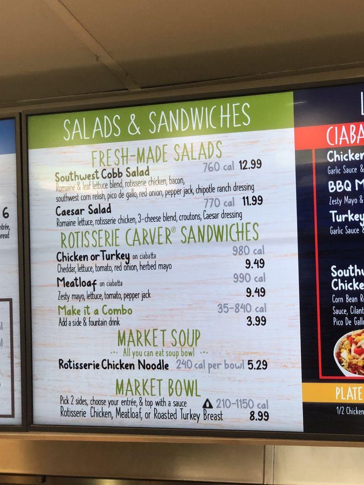 Menu at Boston Market restaurant, Bethpage, Hempstead Tpke