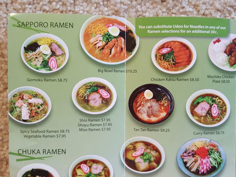 Menu at Ramen Ya restaurant, Ewa Beach, 91-1401Fort