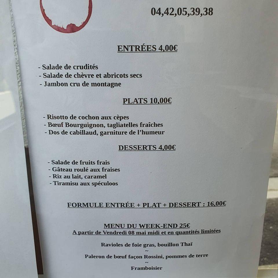 Menu au Restaurant Le Bec Fin, Fos-sur-Mer