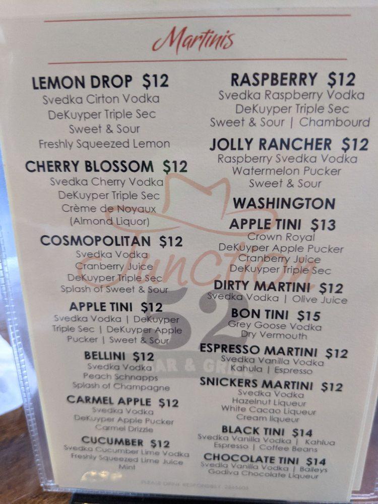 Menu at Junction 52 Bar & Grill, Santee