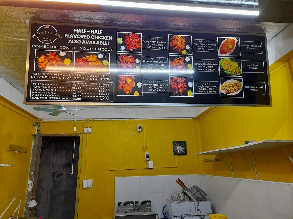 Menu at Loo Na Holdak restaurant, Sorsogon City