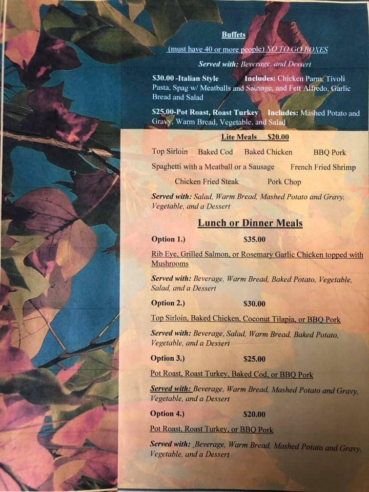 Menu at Lou's Tivoli Gardens pub & bar, Surprise, W Bell Rd