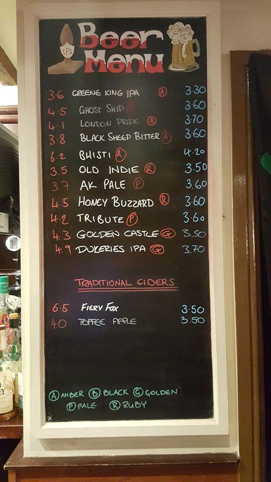 Menu at Old English Inns & Taverns restaurant, Kettering