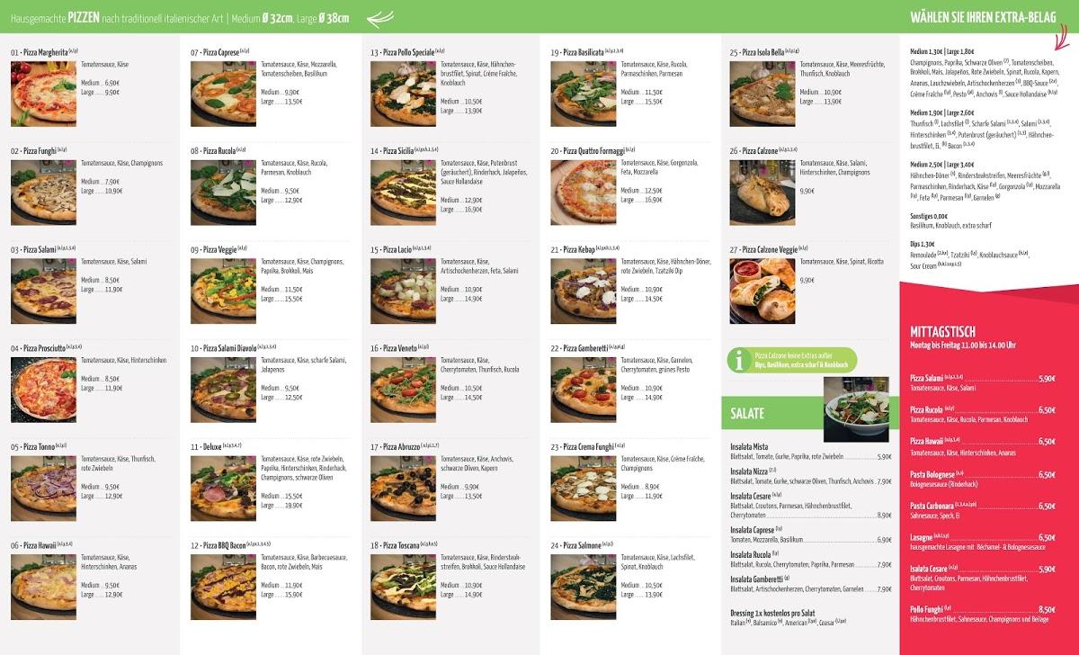 Menu at Pizza Mia Kaltenkirchen, Kaltenkirchen