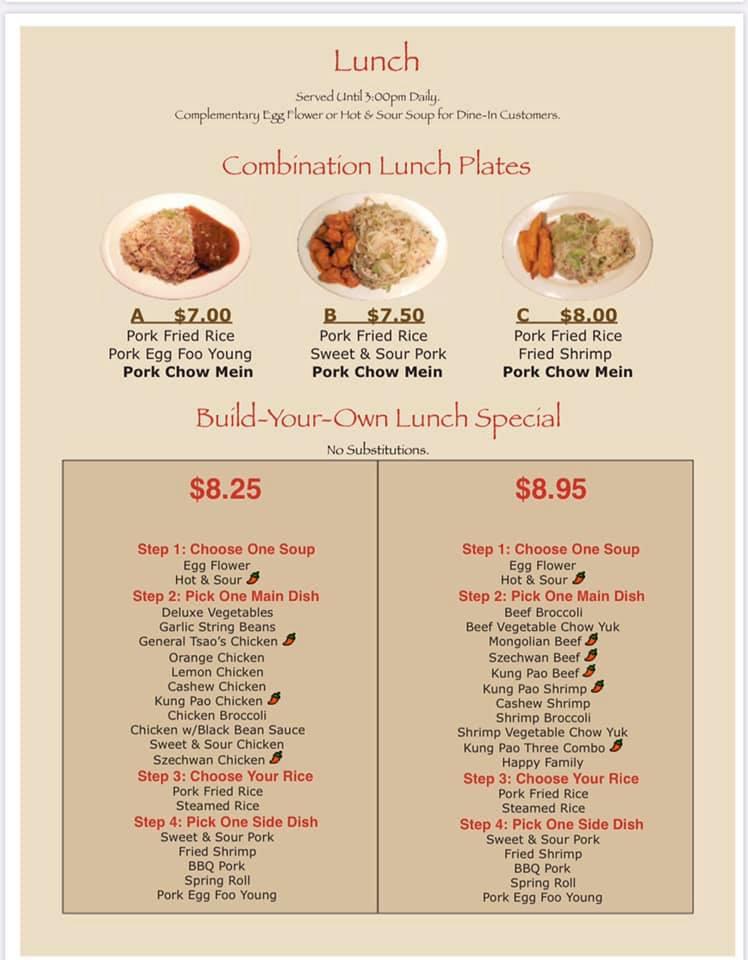 Menu at Hong Kong 97 Restaurant, Milwaukie, SE King Rd