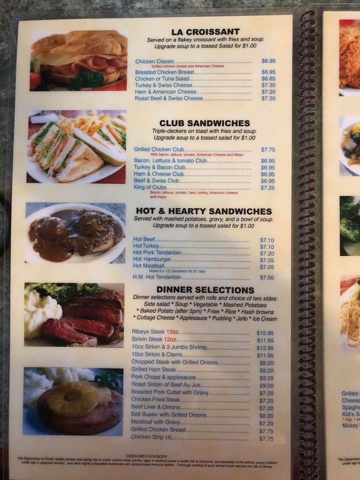 Menu at Riverside Family Restaurant, Ottumwa
