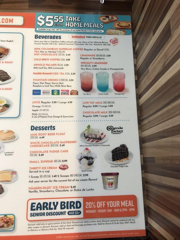 Menu at NORMS Restaurant, Rialto, W Renaissance Pkwy