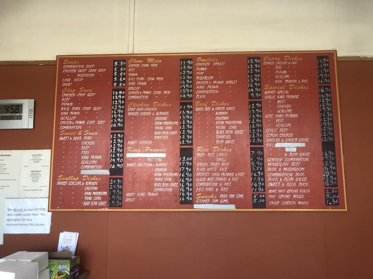 Menu at Tai Pak Chinese Take Away Food fast food, Logan Central, 2 ...