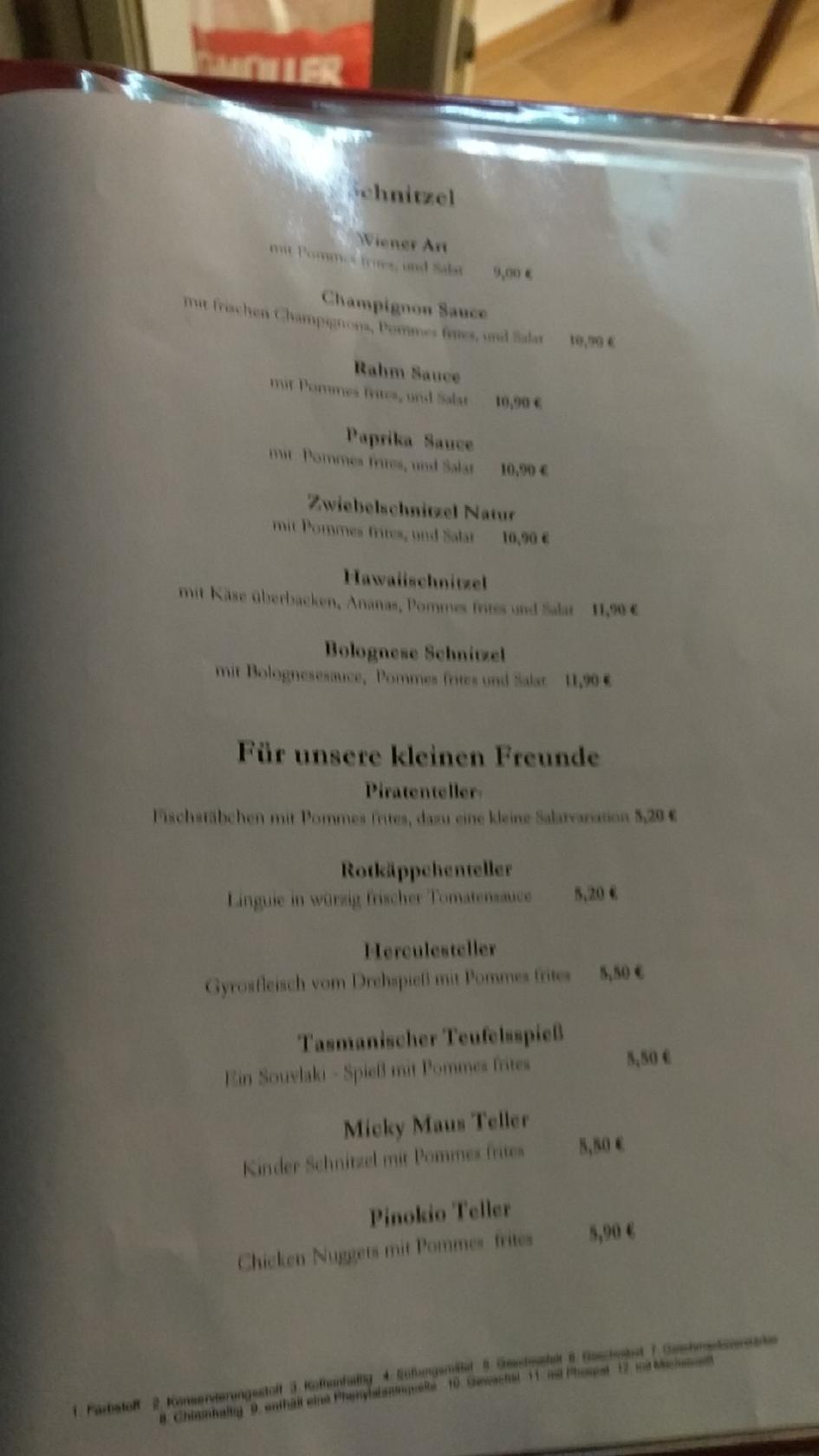 Speisekarte von Schmucker Stube restaurant, Riedstadt