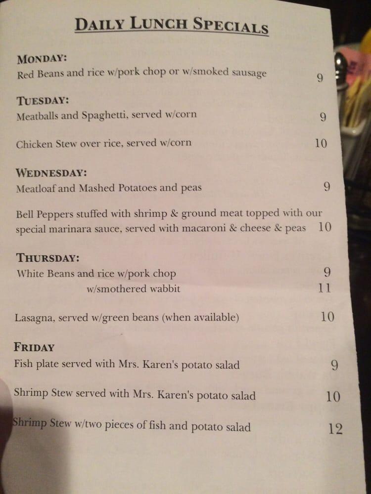 Menu at Cafe 615 (Home of Da Wabbitt), Gretna