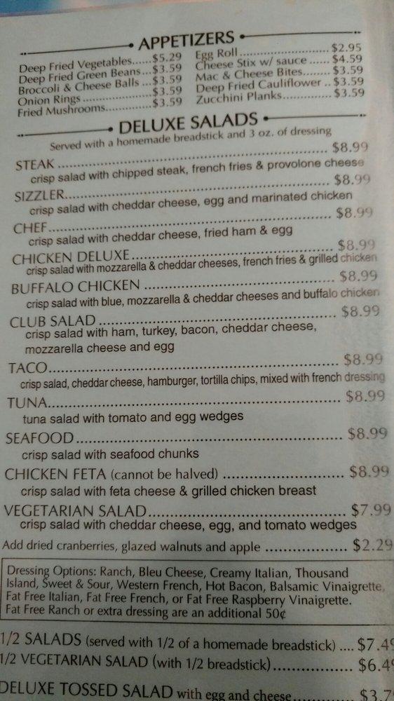 Menu at County Seat desserts, Clarion